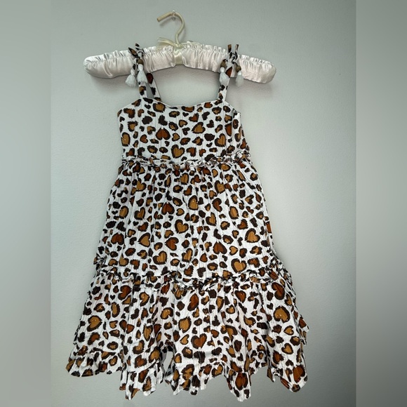 Rachel Zoe | Dresses | Rachel Zoe Girls Leopard Print Tiered Dress ...